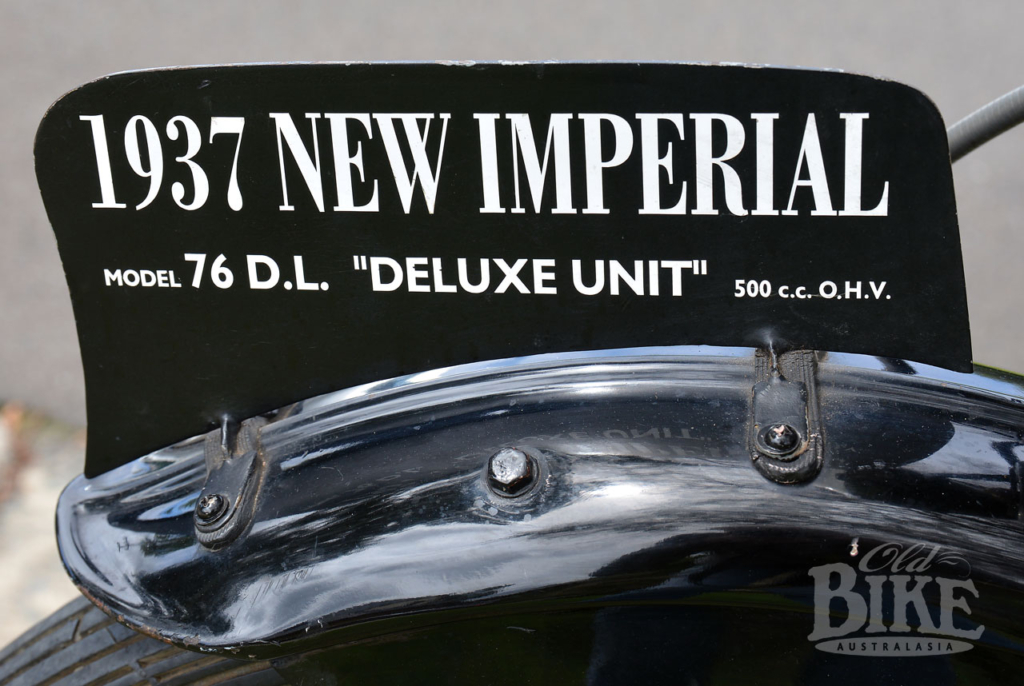 1937 New Imperial Model 76 de Luxe: A real survivor - Old Bike Australasia